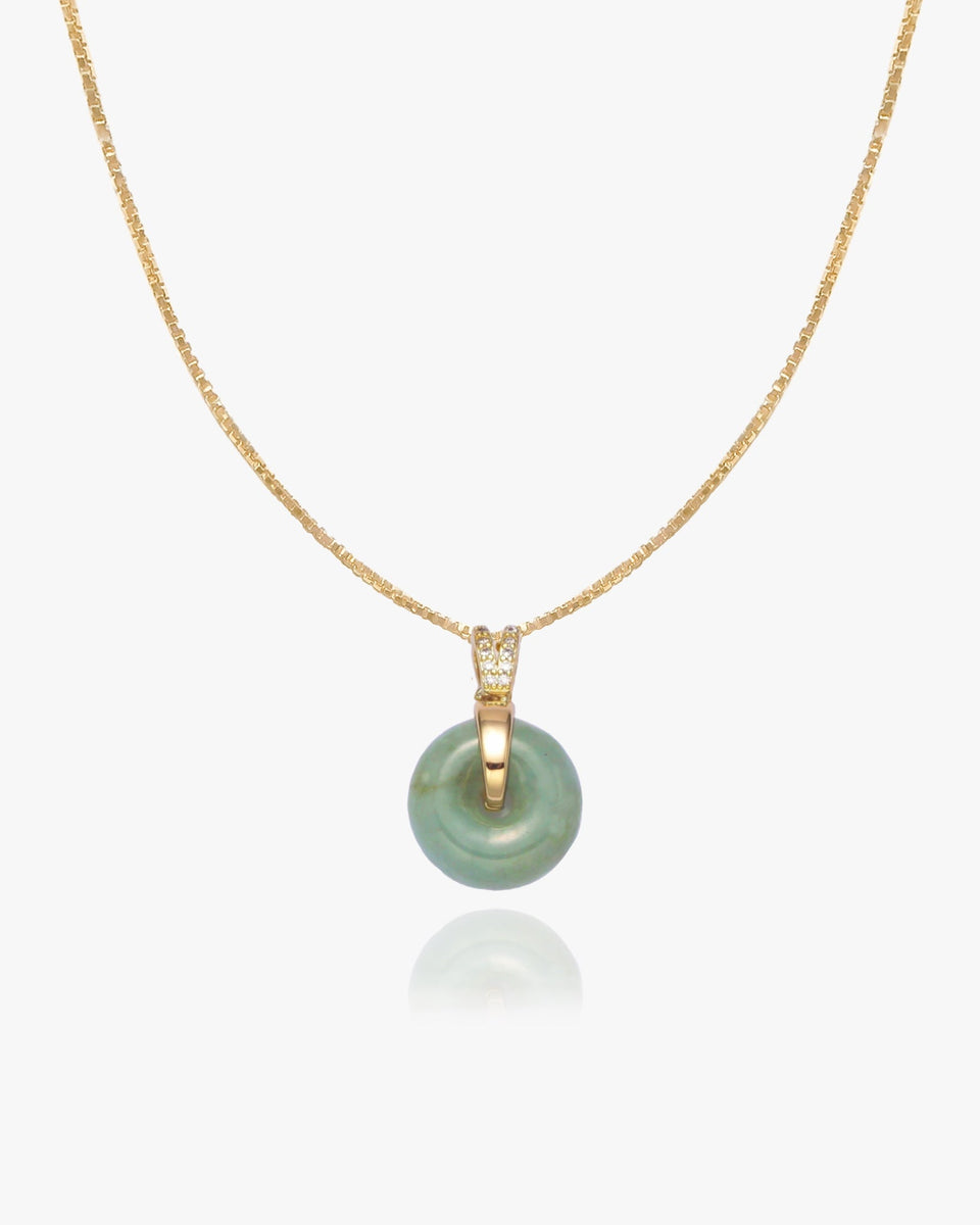 Jade and gold necklace store