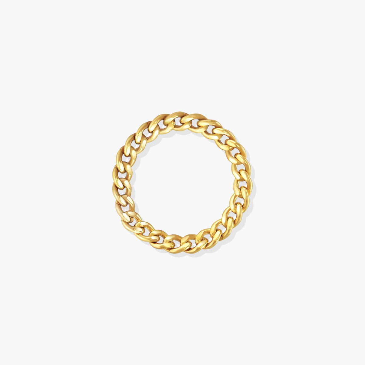 Gold-Filled Cuban Chain Stacking Ring | Midori Jewelry Co.