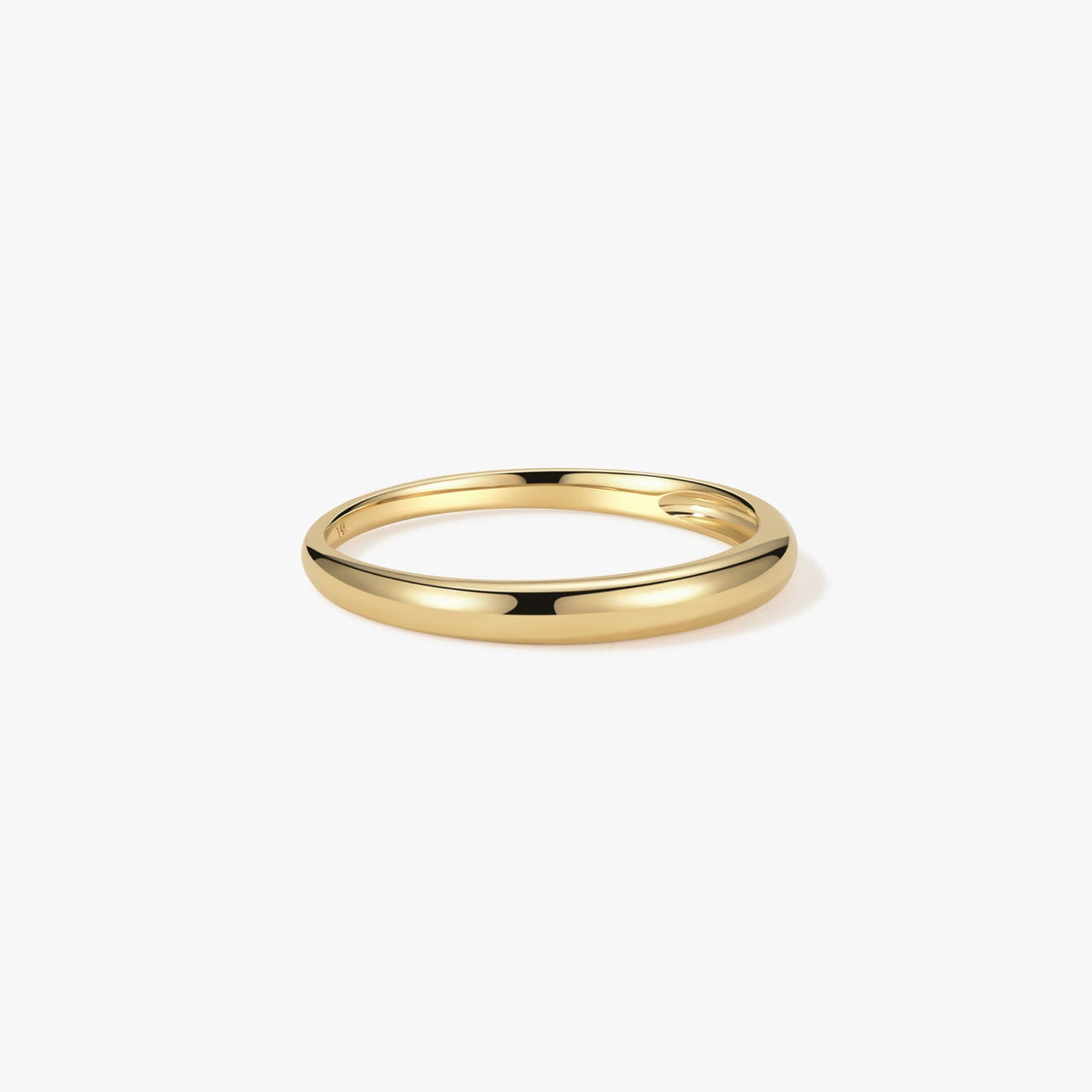 14k Gold Slim Dome Ring | Midori Jewelry Co.